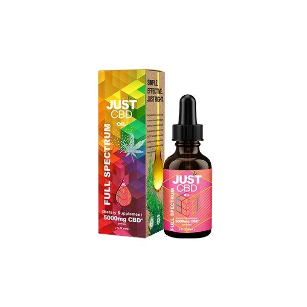 Just CBD 5000mg Full Spectrum Tincture – 30ml – Simian Vapes