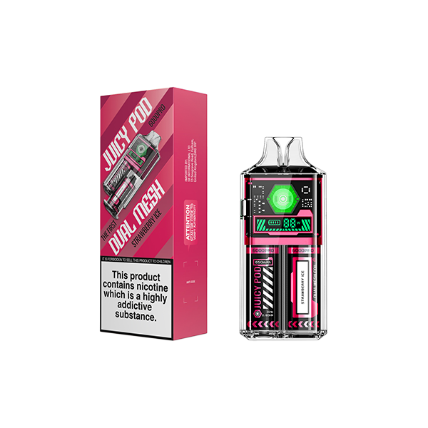 20mg Juicy Pod 6000 Pro Disposable Vape Kit 6000 Puffs – Simian Vapes