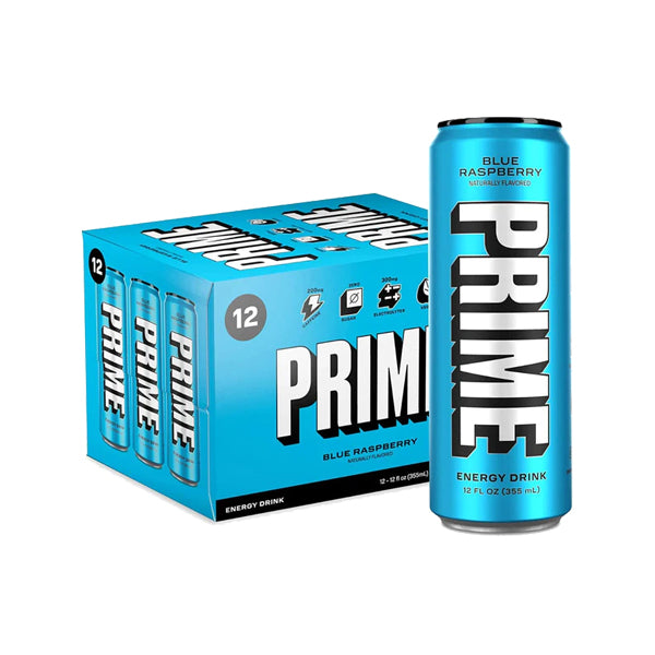 PRIME Energy USA Blue Raspberry Drink Can 355ml – Simian Vapes