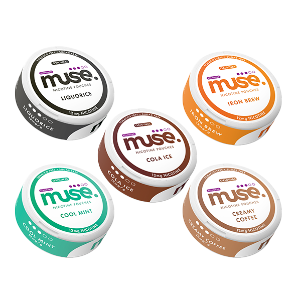 12mg Muse Original Nicotine Pouches – 20 Pouches – Simian Vapes